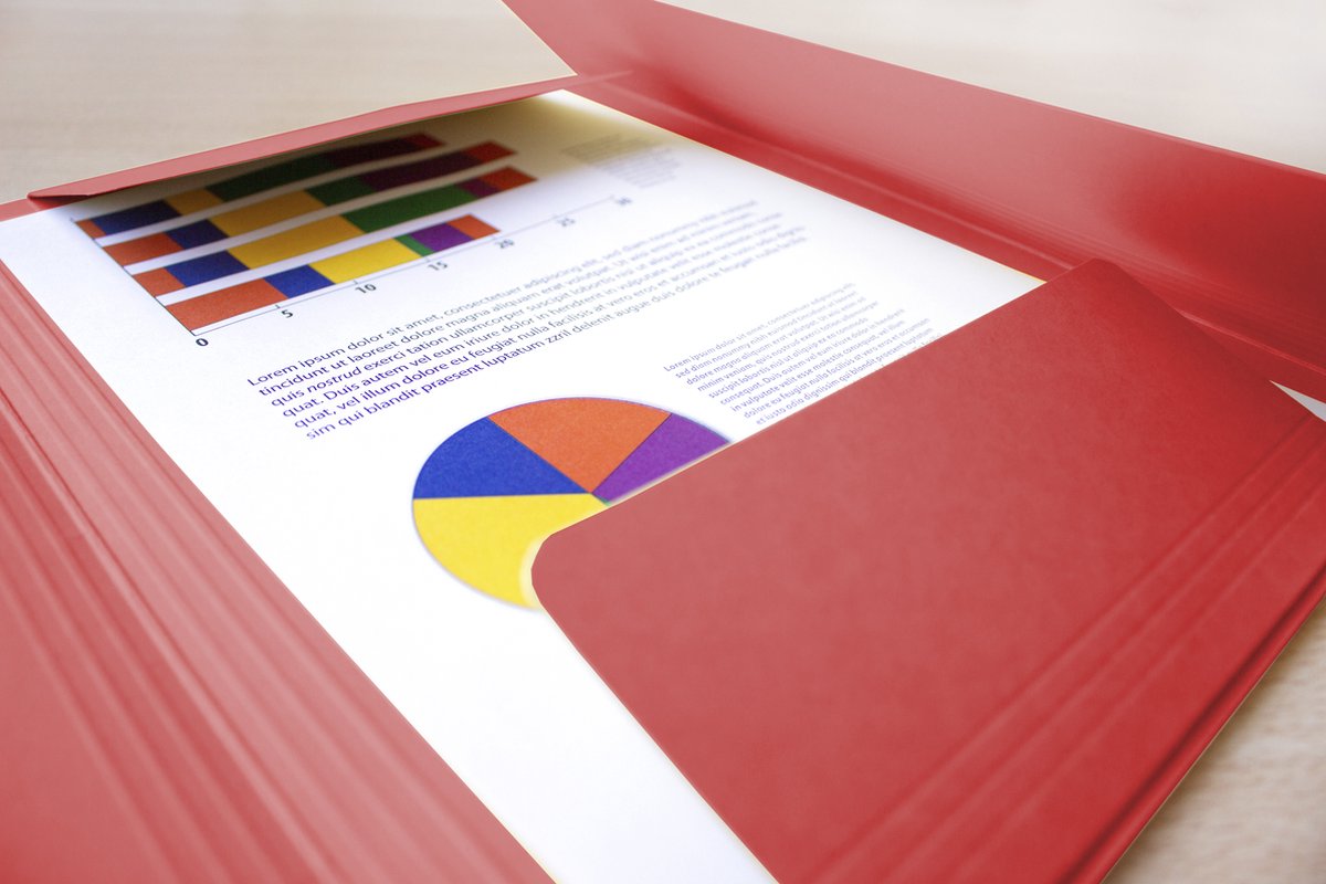 Kangaro dossiermap - folio - 240 grams recycled karton - rood - 210405 ...