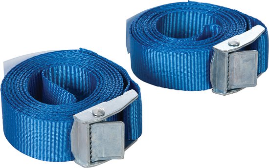 Silverline Riemen set met gespsluiting, 2,5 m x 25 mm, 2 pak 2,5 m x 25 ...