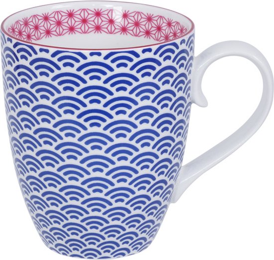 Tokyo Design Studio – Star Wave – Mok – Donker blauw – 8.5 x 10.2cm 380ml | bol.com