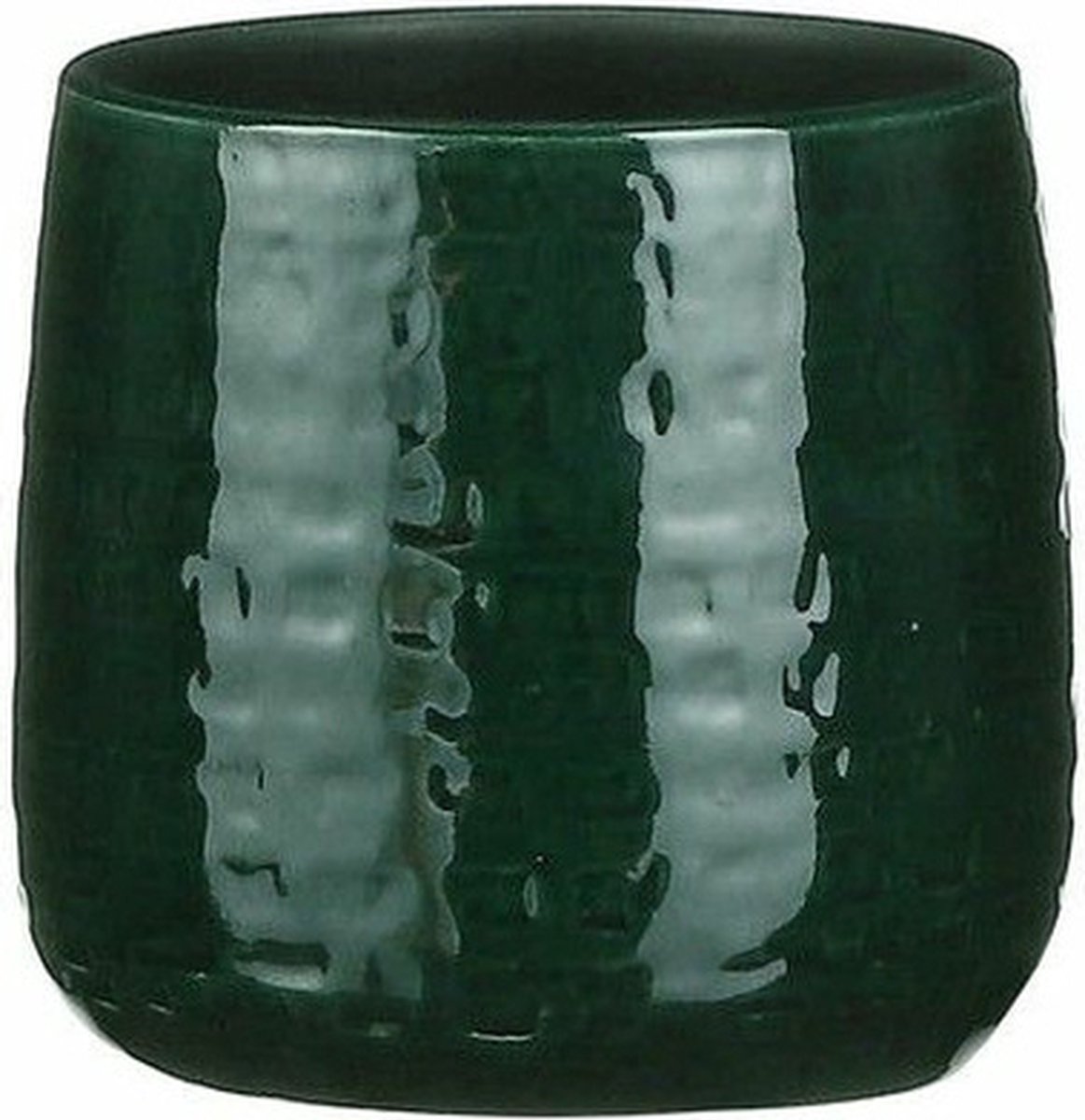 Mica Decorations Plantenpot - keramiek - donkergroen - D15/H13 cm ...