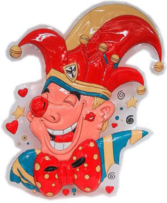 Carnaval versiering pakket - 3x grote plastic wand decoratie clowns | bol