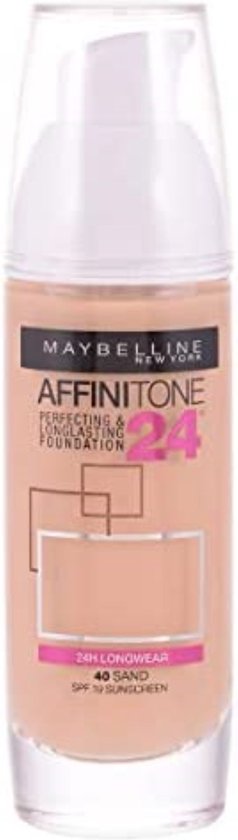 Maybelline - Affinitone 24 h Foundation SPF19 SUNSCREEN- 40 FAWN 30ML | bol