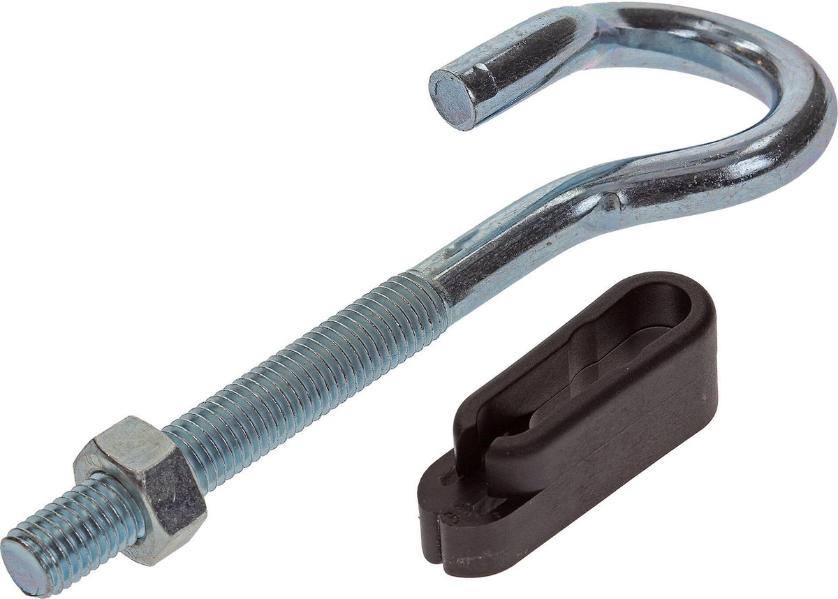 2x stuks veiligheidsschommelhaken / bevestigingshaken staal verzinkt ...