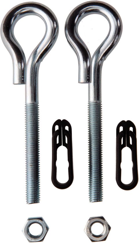2x stuks veiligheidsschommelhaken / bevestigingshaken staal verzinkt ...