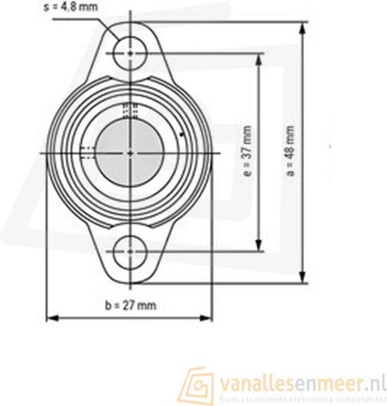 KFL08 lagerblok 8mm | bol
