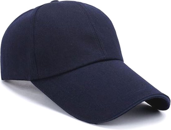 PET met extra lange klep voor optimale zonprotectie kleur donkerblauw ...