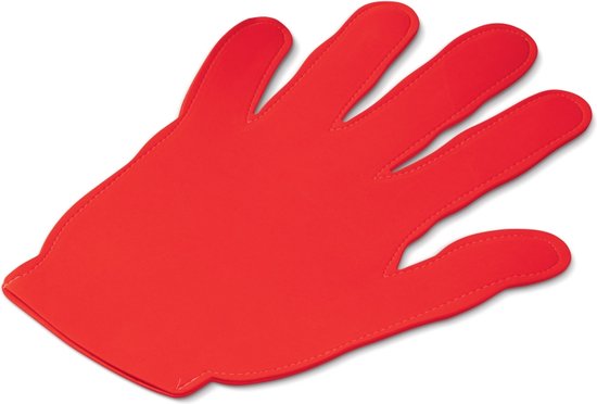 Foam hand - Zwaaihand - Foam finger - Zwaai handen - Rood - 5 stuks | bol
