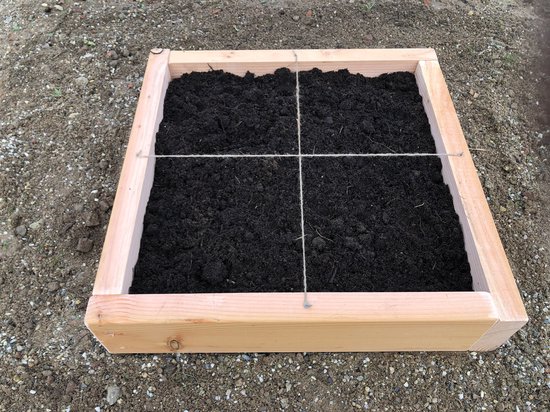 Moestuinbak/Kweekbak 'Lenie' - 64,5x64,5x14 cm - Douglas Lariks hout ...