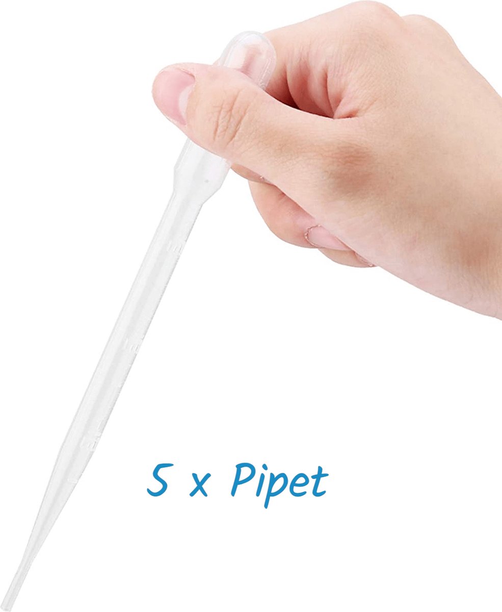 Vardaan - 5 stuks pipet voor vloeistoffen - 3ML - pipet - pipet voor ...