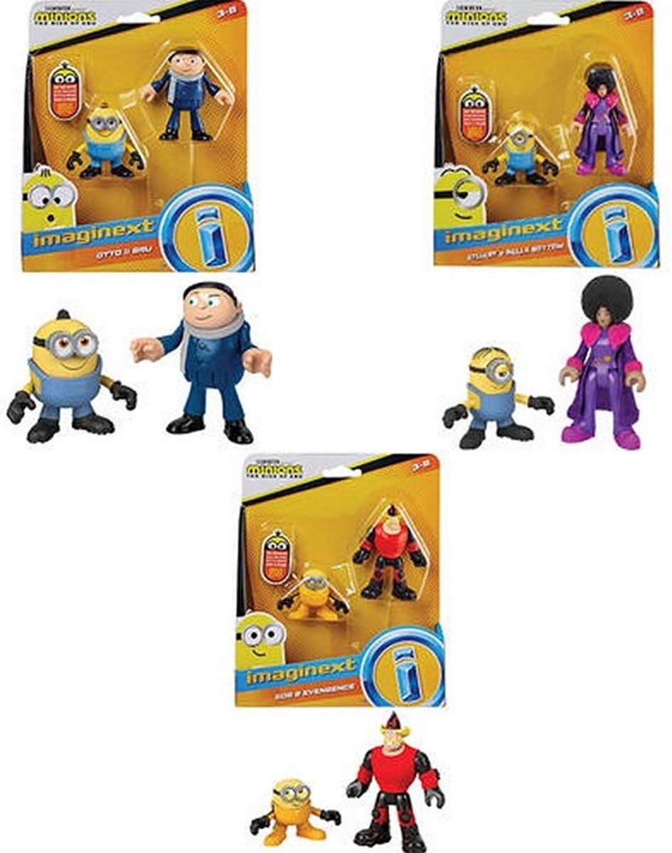 Minions Imagenext Speelfiguren 2-Pack - The Rise Of Gru Otto & Gru ...