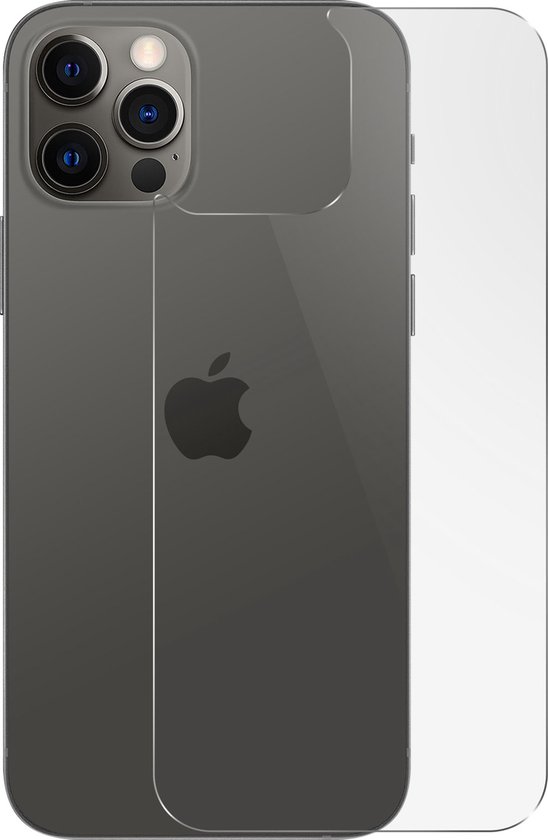 Back Geschikt voor Apple iPhone 12 Pro Max Gehard Glas Schokbestendig ...