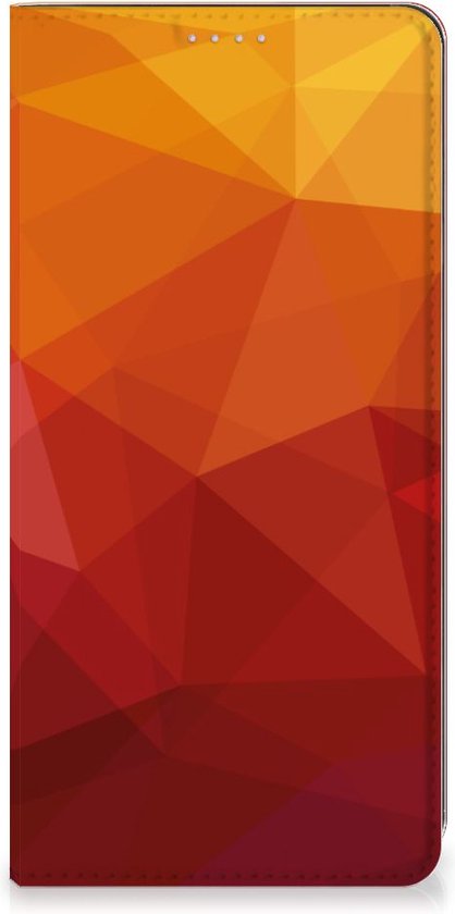 Stand Case geschikt voor Xiaomi Redmi Note 10 Pro Polygon Red | bol.com