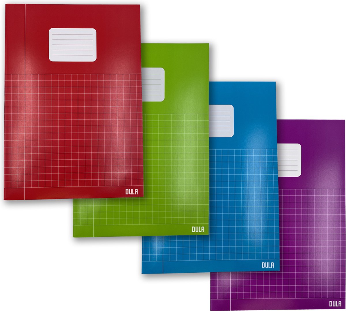 Cahiers DULA - Format A4 Losange 10 mm - Couleurs vives - Lot de 5 ...