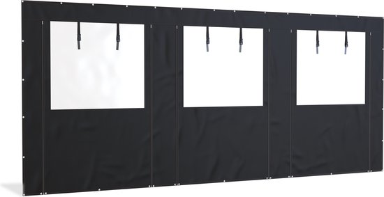 Veranda zeil PVC met raam en ritsen | 6 meter breed | 250cm hoog ...