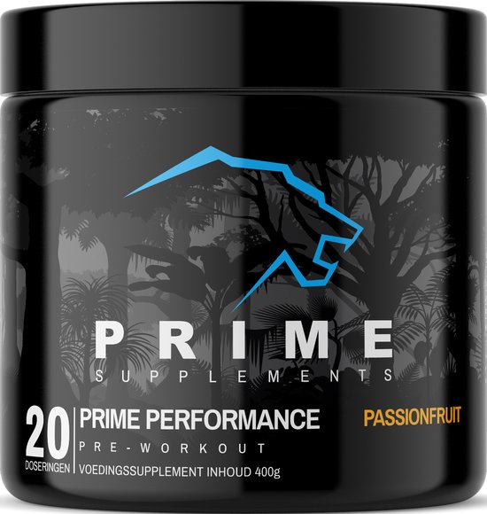 Prime Performance Pre-workout - Passionfruit - 400g (20 doseringen ...