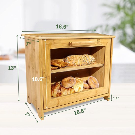 Brood Opslag Container met Deksel - brooddoos , Broodbak | bol