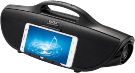 Grote Bluetooth Speaker met FM-Radio en Telefoonhouder - Krachtige Geluidskwaliteit,... | bol.com