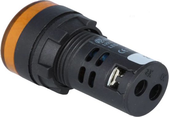 Controlelampje - LED indicator - 230V - 22mm - Geel | bol
