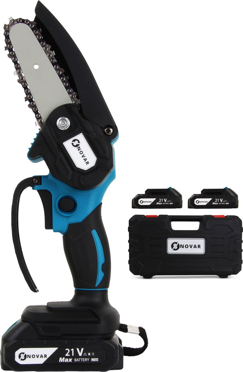 NovarGarden® Mini Kettingzaag NG1 - Met 2x Accu - Takkenzaag ...