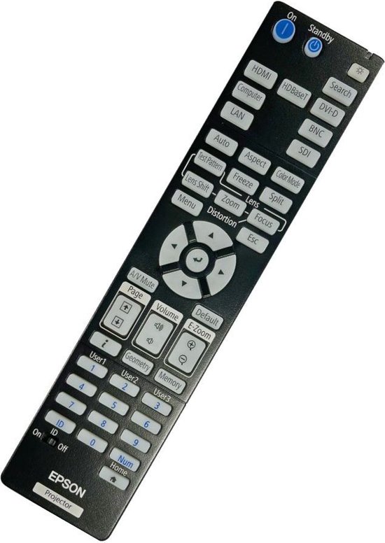 Afstandsbediening geschikt voor de EPSON EB-L1710S beamer, vervangt 2173310 / 217331000 | bol