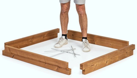 WITBOSCH - Moestuinbak - 107 x 107 x 37,5 cm - Modulair design ...