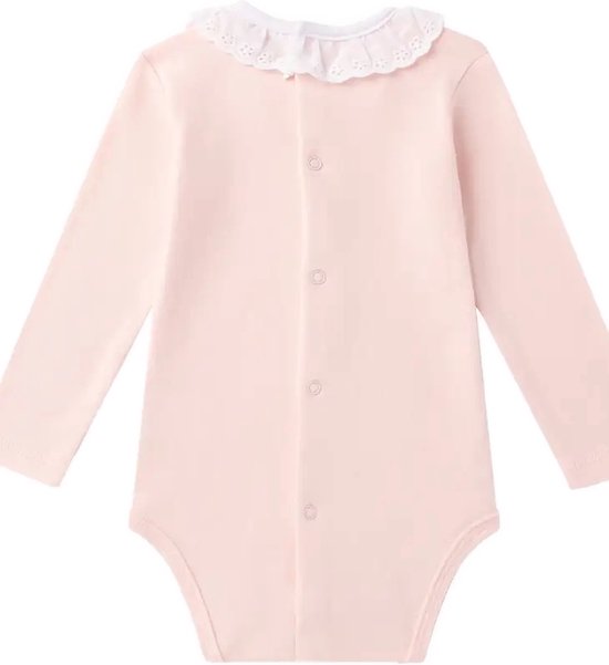 leuk setje rompertjes met ruches wit/roze | bol.com