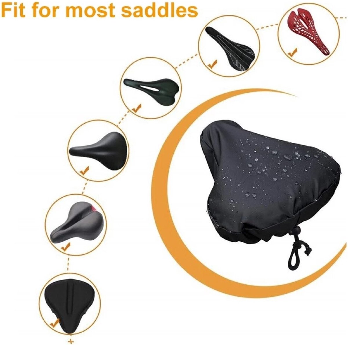 Zadelhoes Waterdicht - Stof en Waterafstotend - Zwart | bol