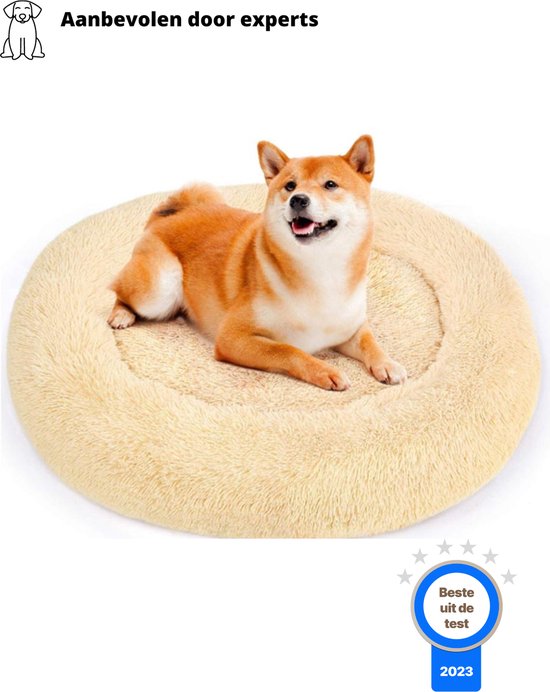 Donut Hondenmand - Zacht en Luxe Hondenkussen - Wasbaar - Fluffy ...