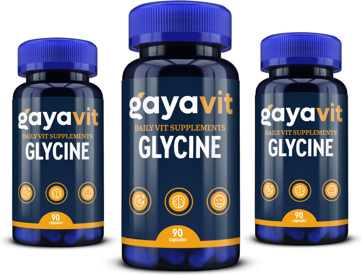 Glycine - 3x90 capsules - Dailyvit - centrale zenuwstelsel - spieren ...
