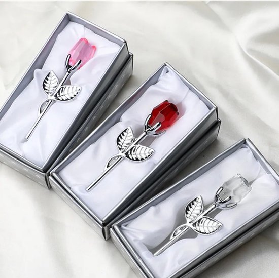 Kristallen Roos • Valentijnsdag • Liefde • Roos • Roos met doos • Roos ...