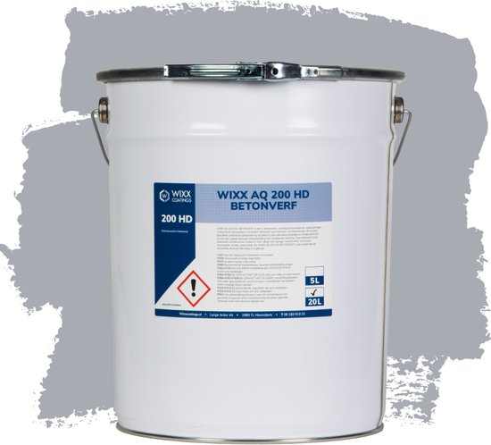 Wixx AQ 200 HD Betonverf 20L Venster grijs | RAL 7040 | bol