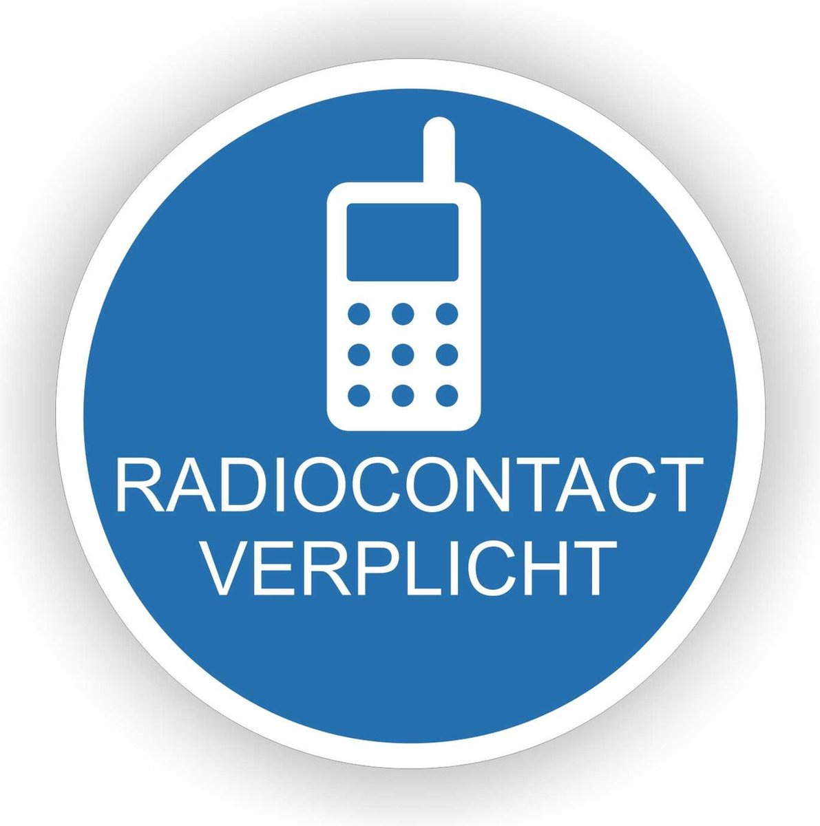 Radiocontact verplicht pictogram sticker. | bol.com