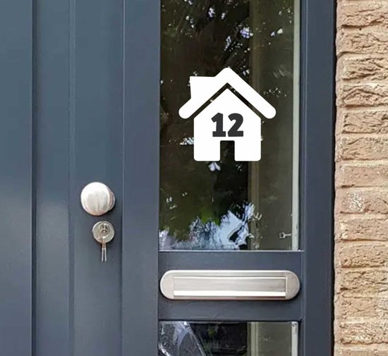 Kliko sticker, 4 huisje met uw huisnummer. | bol.com