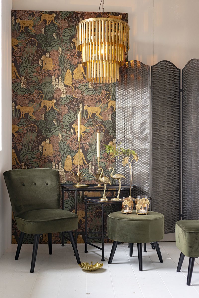 Groene Poef Jip - Ø50xH44 cm | bol.com