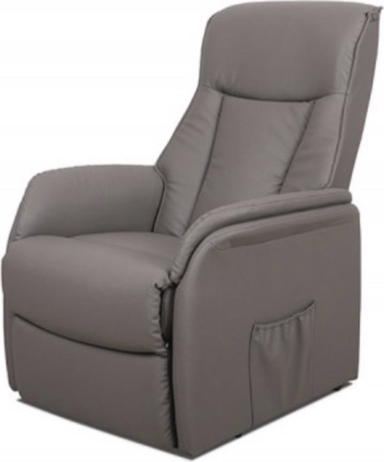 Elektrische relax zetel - fauteuil - sta op stoel - Taupe | bol.com