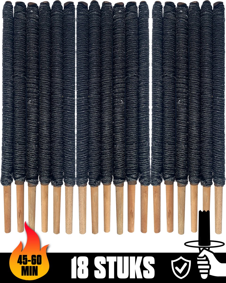 Fakkels voor Optocht - Wasfakkels - Wax Fakkels - Tuinfakkel - Fakkel ...