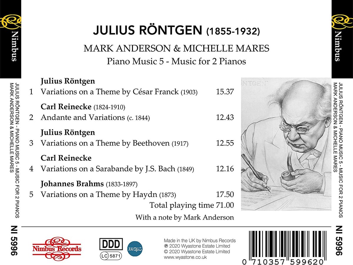 Mark Anderson & Michelle Mares - Röntgen: Piano Music Vol. 5, Music For ...