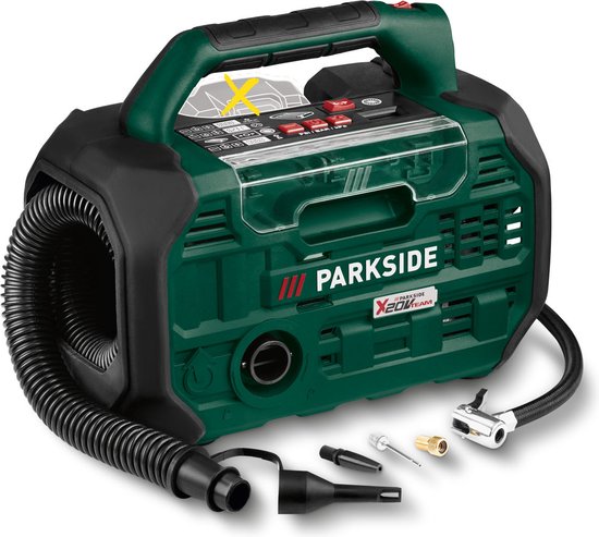 PARKSIDE Accu Compressor / Luchtpomp - 20V - 10,3 bar - Max. 380 l/min ...