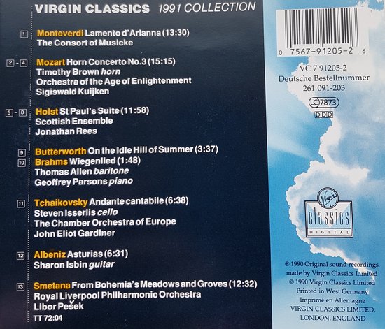 Virgin classics 1991 collection, Various | CD (album) | Muziek | bol