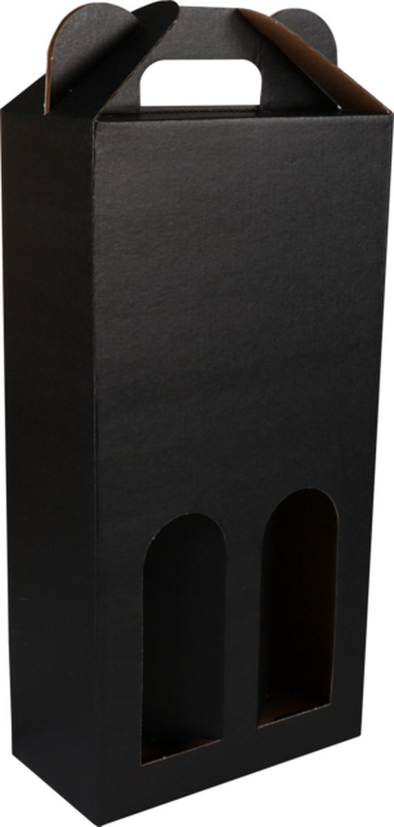 Carton - Gamme Basic - 2 bouteilles - carton ondulé - noir - 100 pièces ...