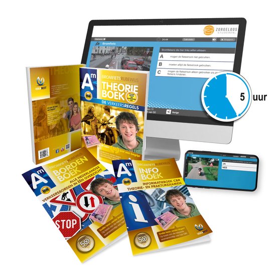 Brommer Theorie Boek 2023 en 2024 - 1200 Vragen en 20 Examens - CBR ...