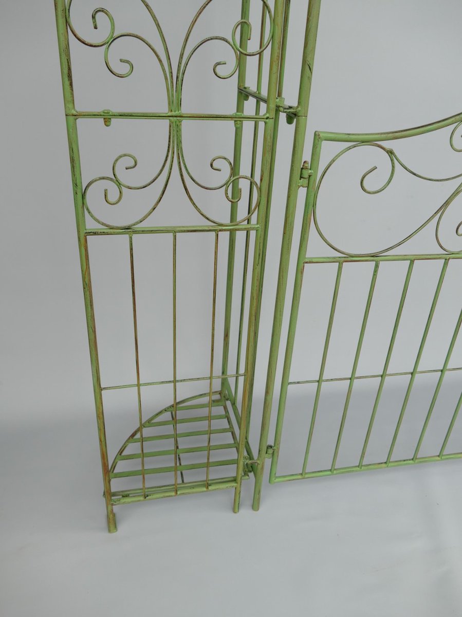 Rozenboog met poort. Ijzer. groen | bol.com