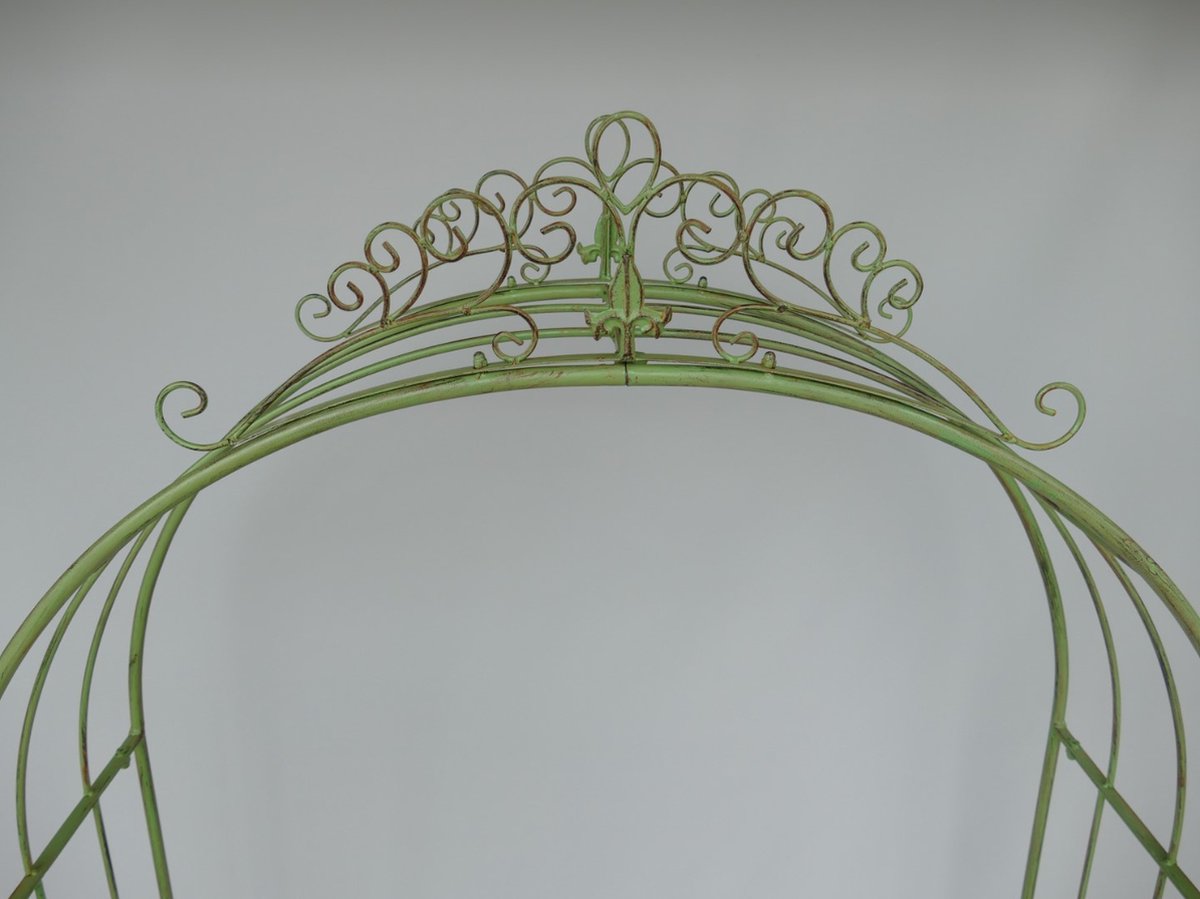 Rozenboog met poort. Ijzer. groen | bol.com