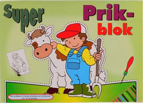 Mega Prikblok voor Kinderen Thema Boerderij - Inclusief Prikmat en ...