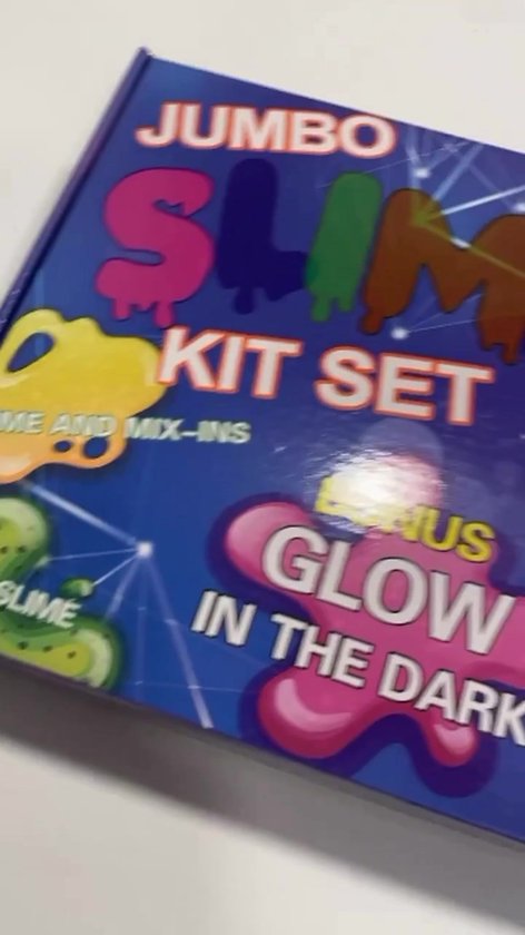 Slijm pakket- slime - DIY Kit Slijm maken – Glow in the dark ...
