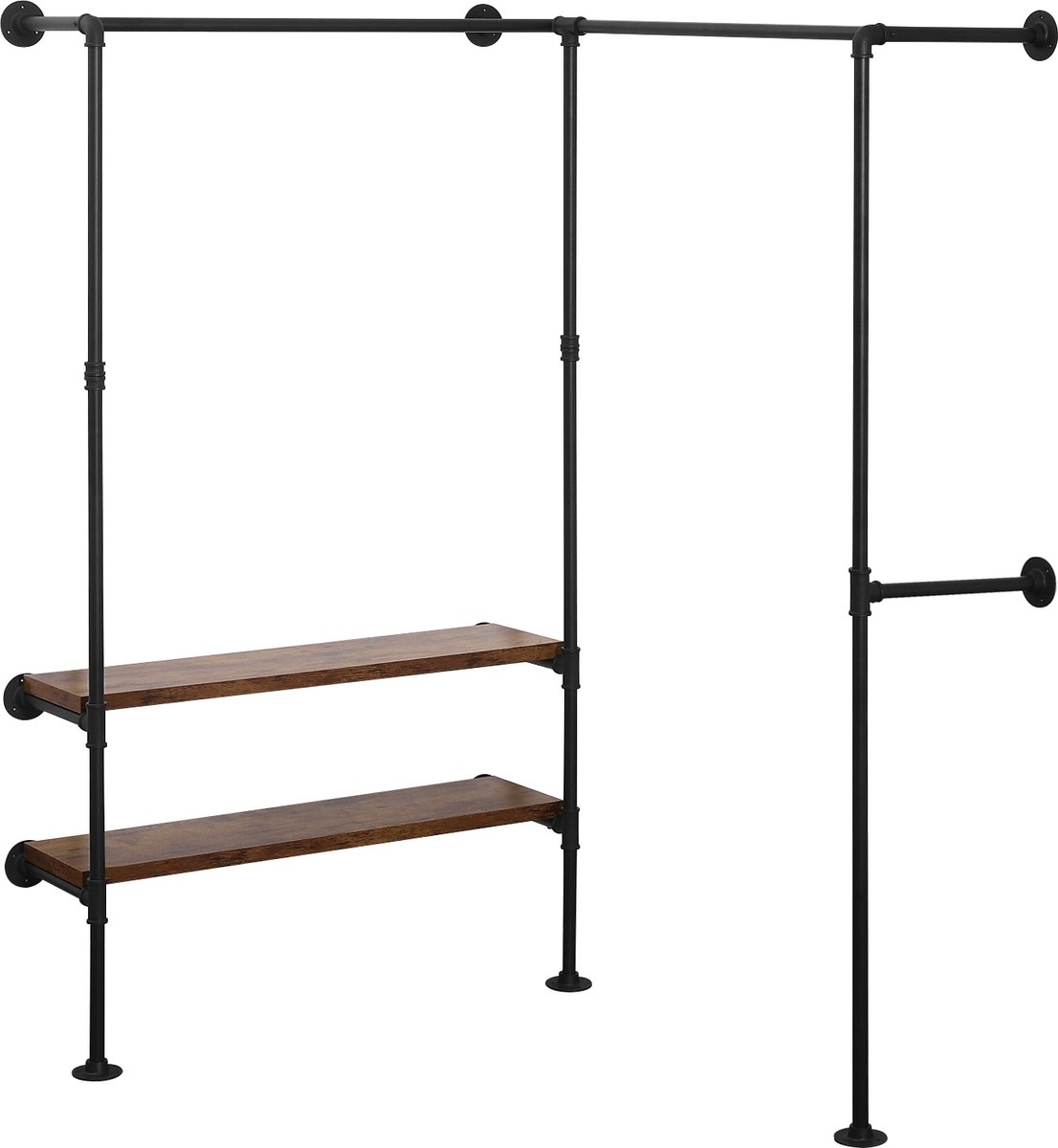 Kamyra® Industrieel Kledingrek - Open Kledingkast - Kapstok ...