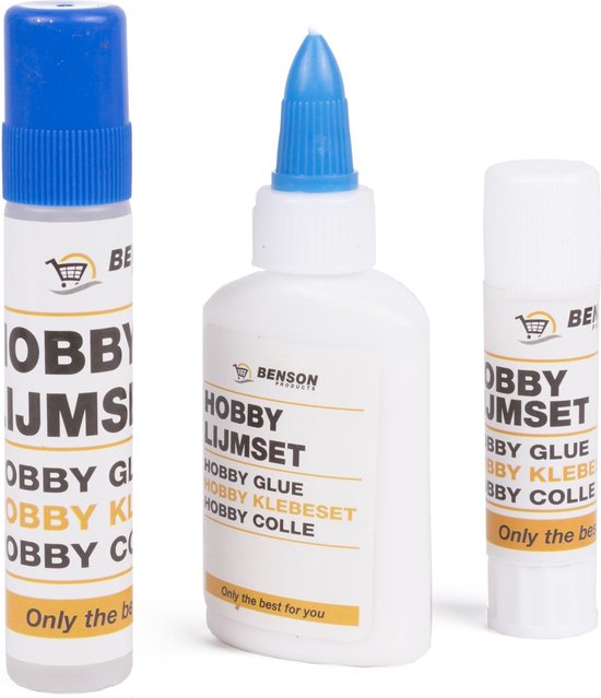 Benson Hobby lijmset 3 dlg | bol