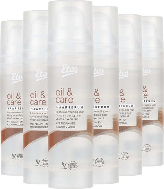 Etos Oil & Care haarserum - Vegan - 6 x 75GR - voordeelverpakking | bol