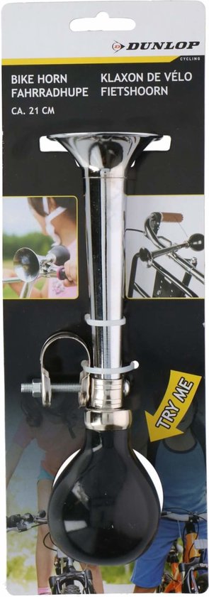 Dunlop Fietstoeter - Staal - 21 cm - Chroom | bol