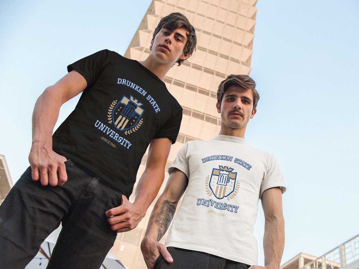 Shirt - Drunken state - Wurban Wear | Grappig shirt | Bier | Unisex ...